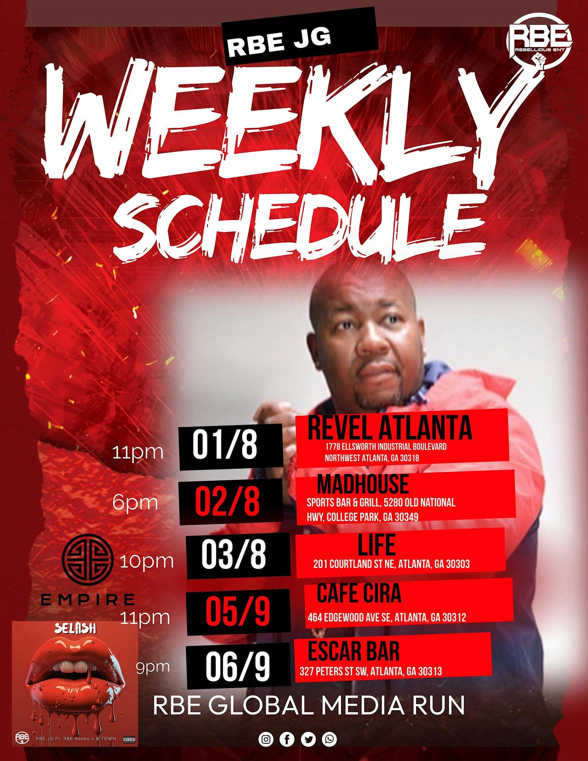 RBE Global Music Media Run Atlanta, REVEL ATLANTA, 1 August 2024 ...