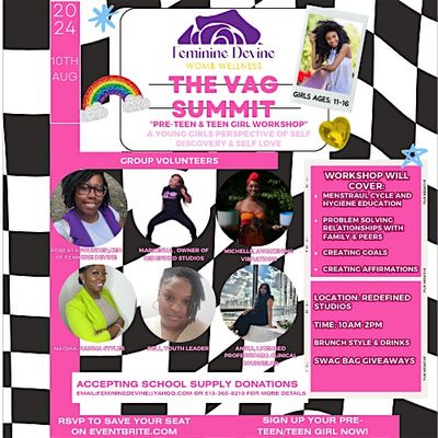 The Vag Summit- PRE-TEEN & TEEN WORKSHOP, REDefined STUDIOS, Cincinnati ...