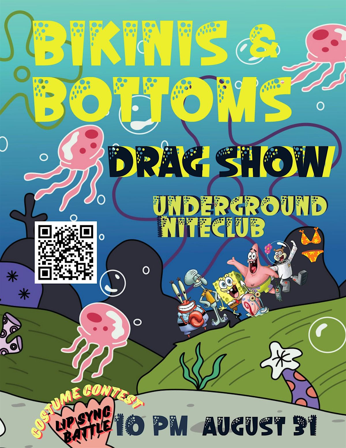 Bikinis & Bottoms- SpongeBob Drag Show, Underground Niteclub, Buffalo ...