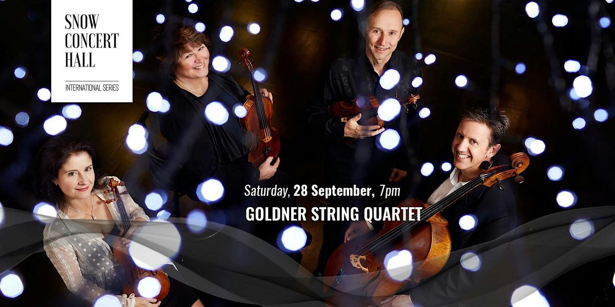 GOLDNER STRING QUARTET, Snow Concert Hall, 40 Monaro Crescent, Red Hill ACT, Australia, 28 ...