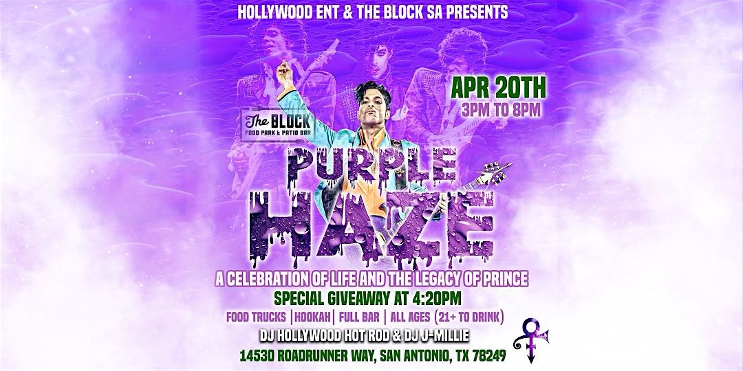 Purple Haze: The Life and Legacy of Prince: Live DJs, Themed Drink ...