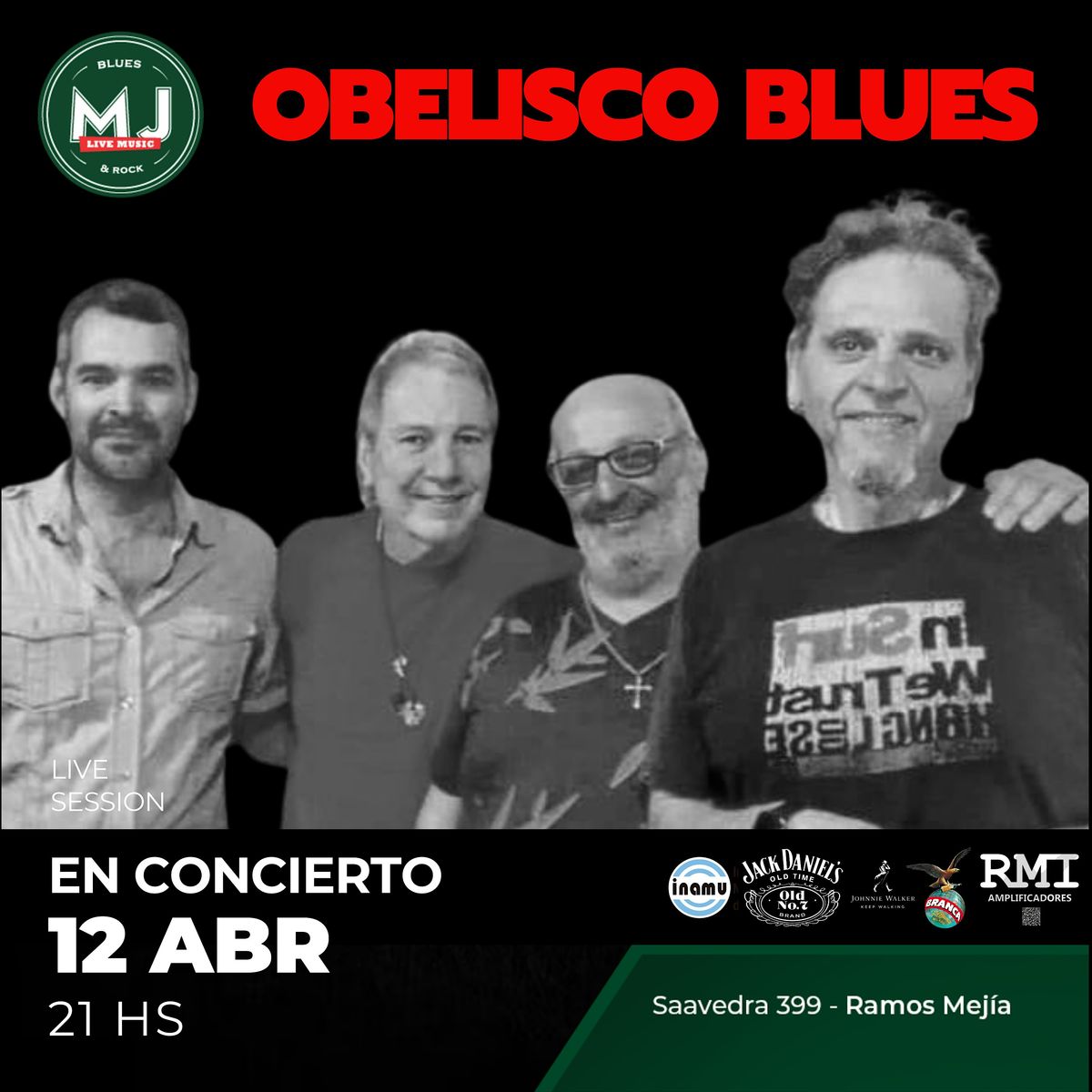 OBELISCO BLUES - ENTRADA LIBRE, Mr Jones Blues Pub, Ramos Mejía, 12 April 2024 | AllEvents