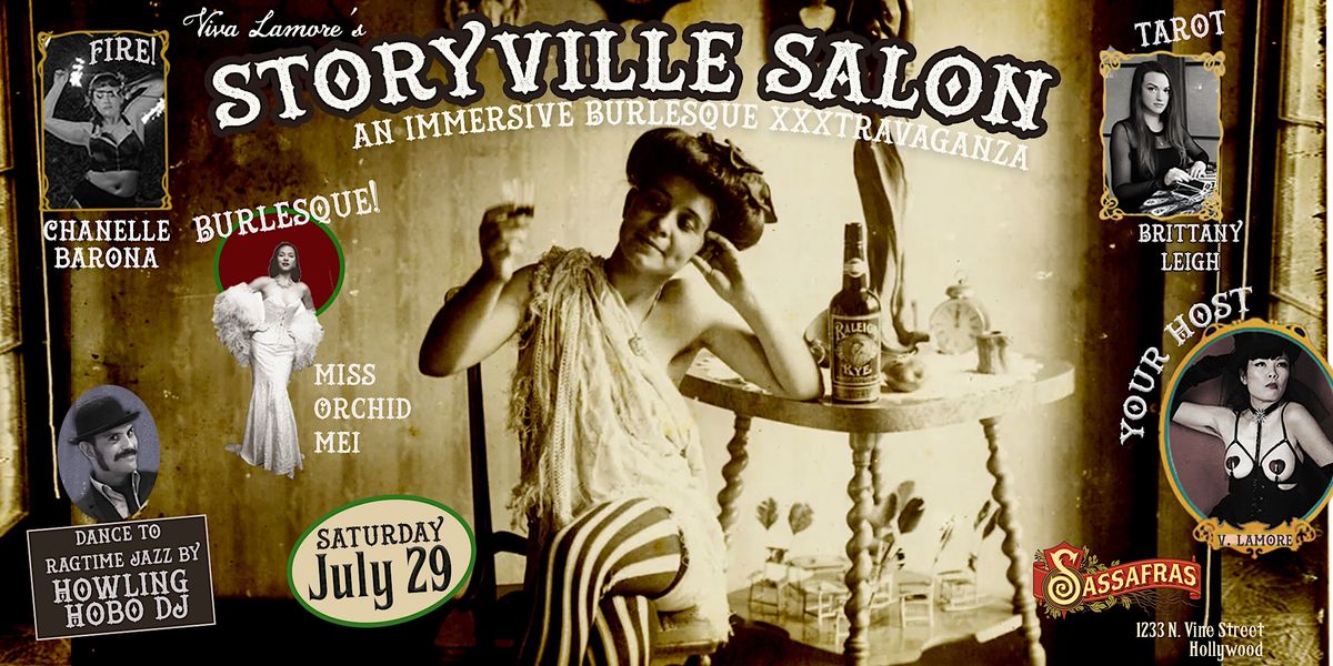 Viva Lamores Storyville Salon, Sassafras Saloon, Los Angeles, 29 July ...