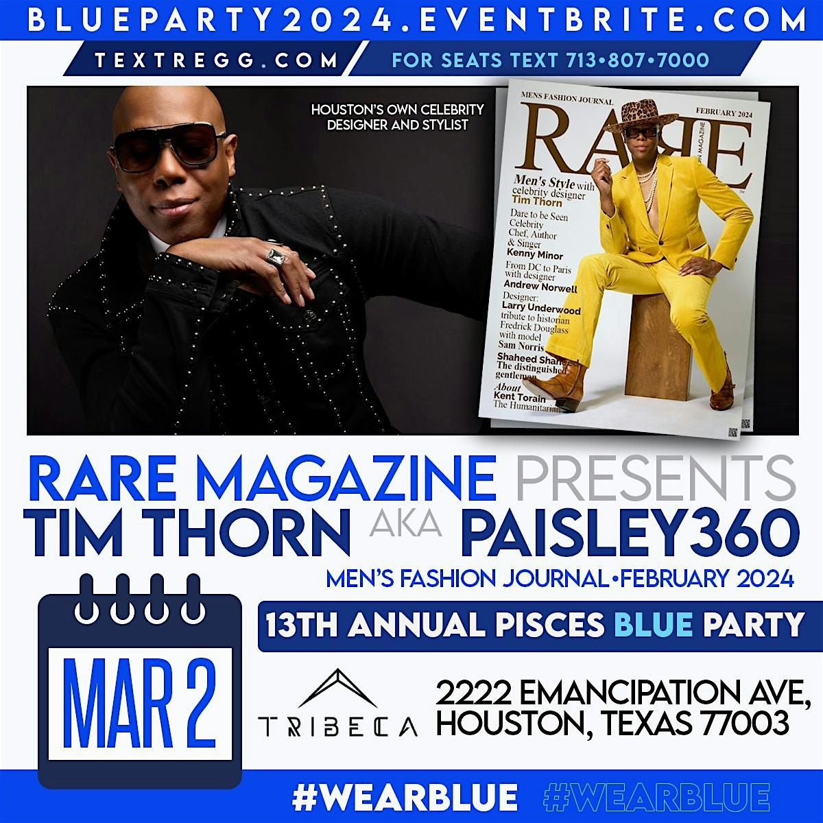 RARE Magazine presents Tim Thorn aka Paisley360 Mixer, TRIBECA, Houston ...