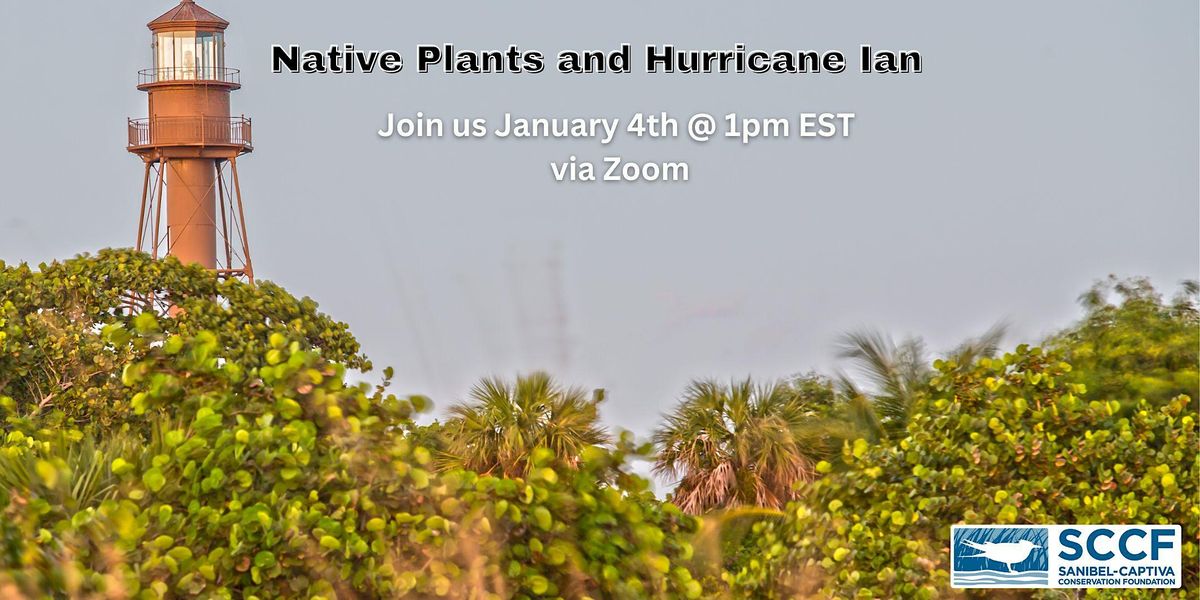 2023 CROW Speaker Series- Native Plants and Hurricane Ian, February 15 ...