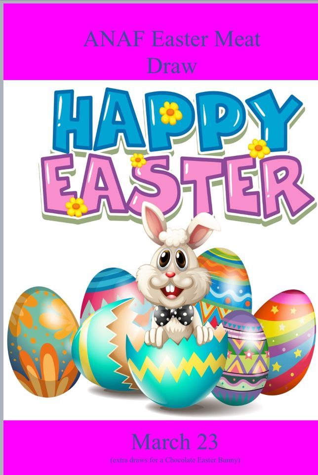 Easter Meat Draw, Selkirk Army Navy & Airforce Veterans Unit 151, 23 ...