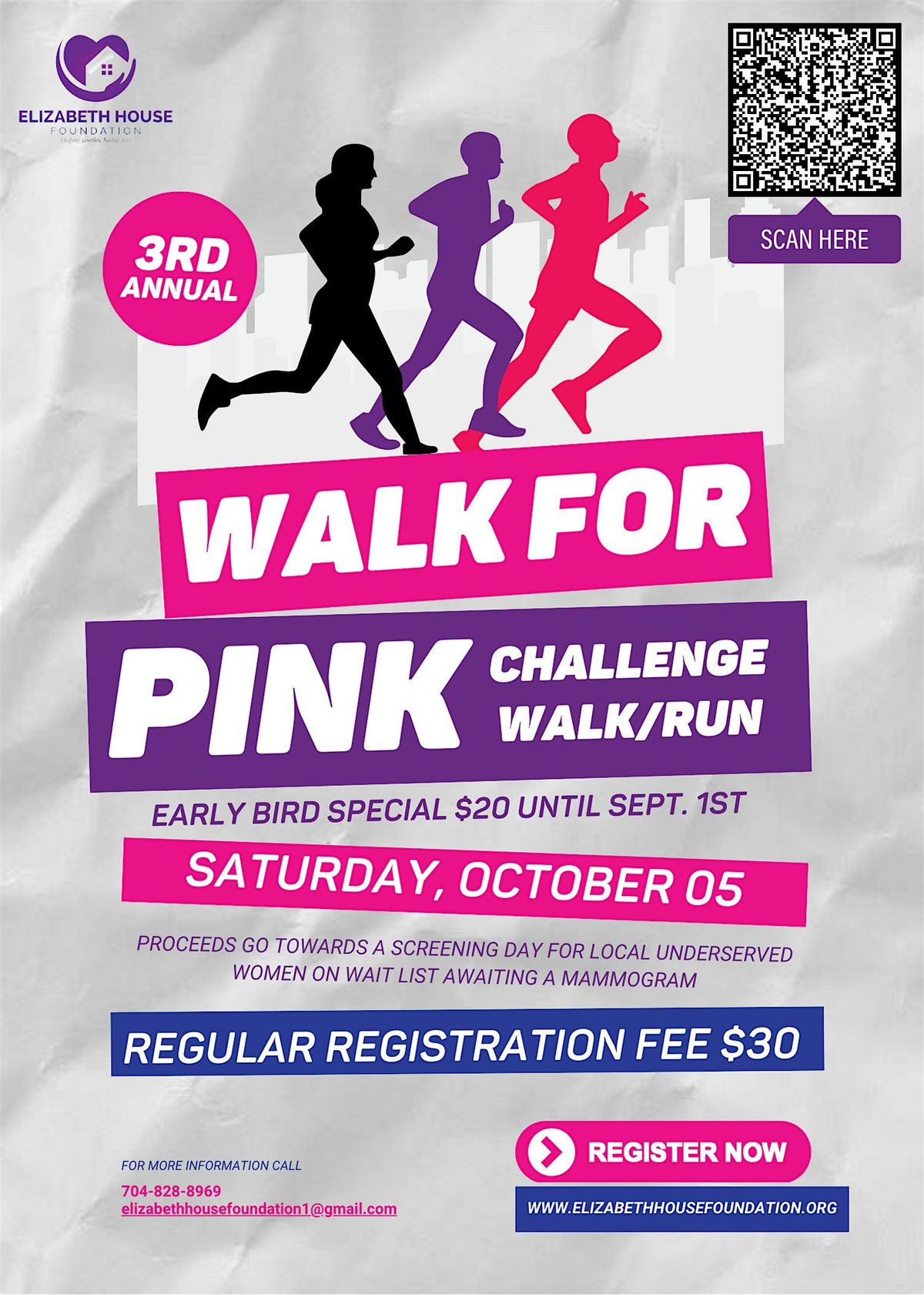 3rd Annual Walk/Run for Pink Challenge, 17 August 2024 | AllEvents