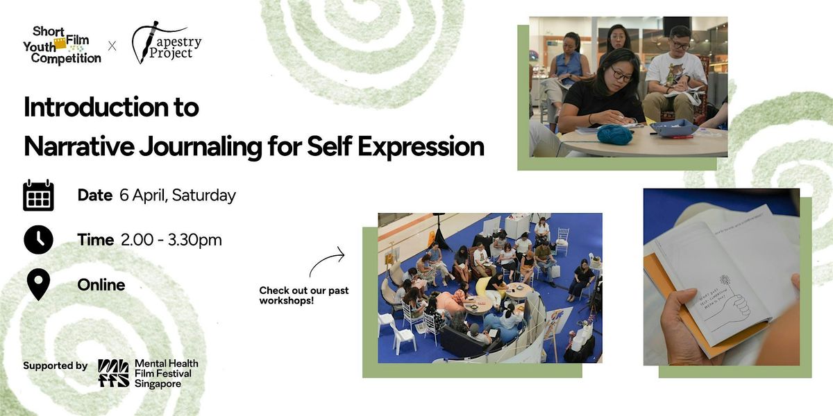 Introduction to Narrative Journaling for Self Expression, April 6 2024 ...