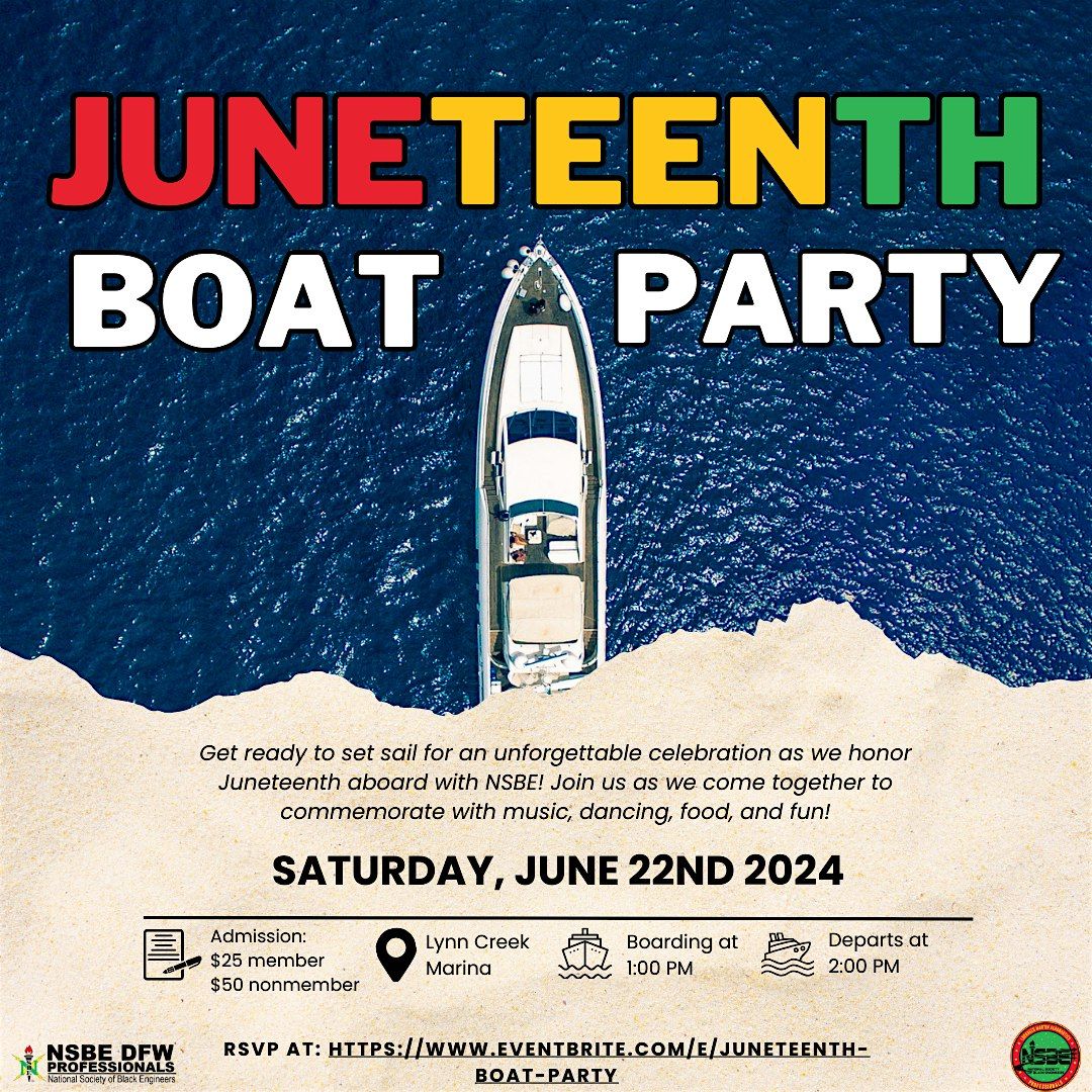 Juneteenth Boat Party, 5700 Lake Ridge Pkwy, Grand Prairie, 22 June ...