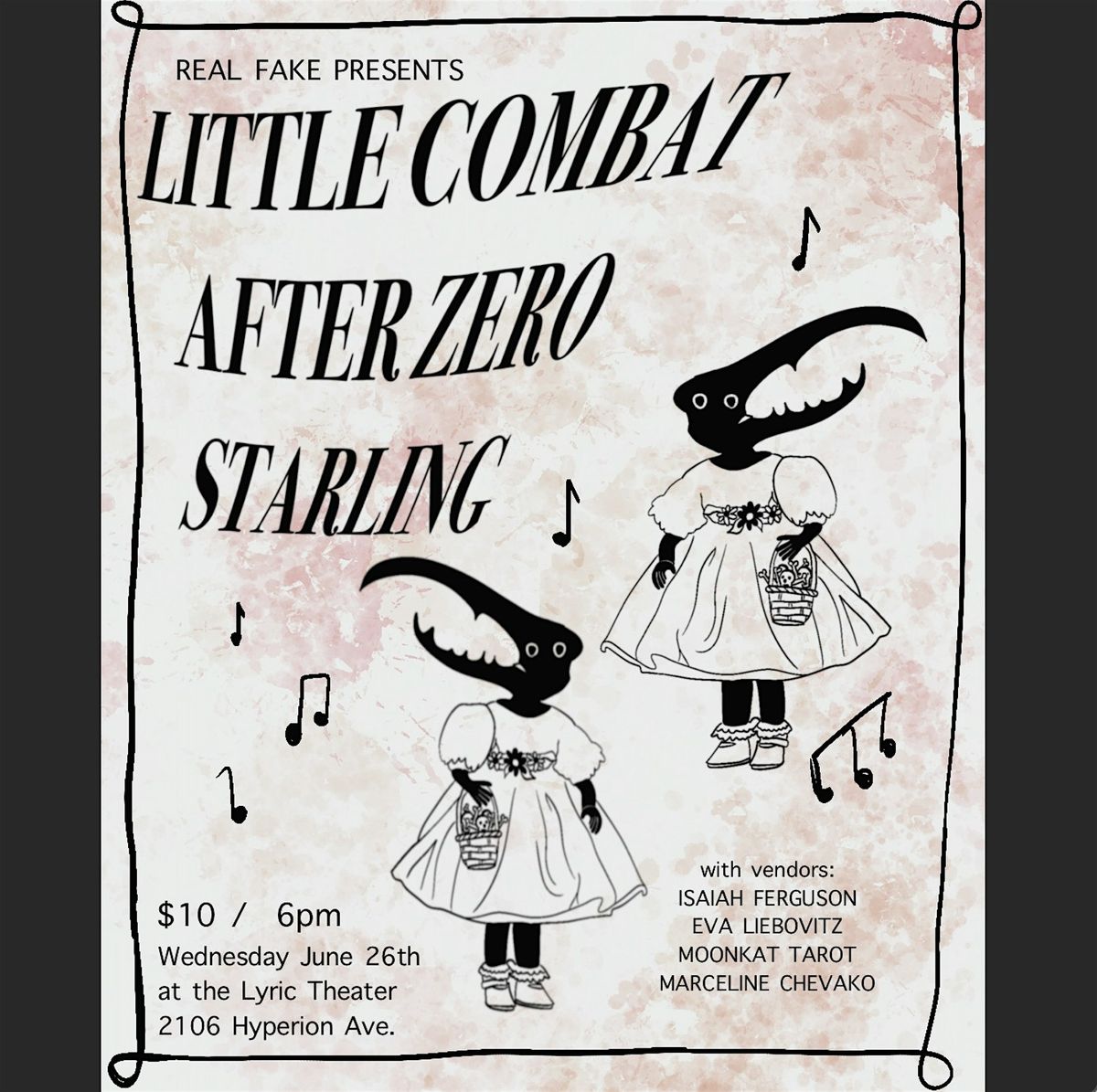 Little Combat, After Zero and Stirling, Lyric Hyperion Theater & Bar ...