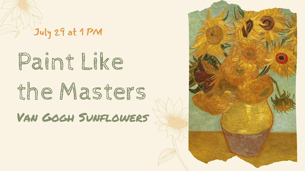 Paint Like the Masters: Van Gogh Sunflowers, Zenfire Pottery, Saint ...