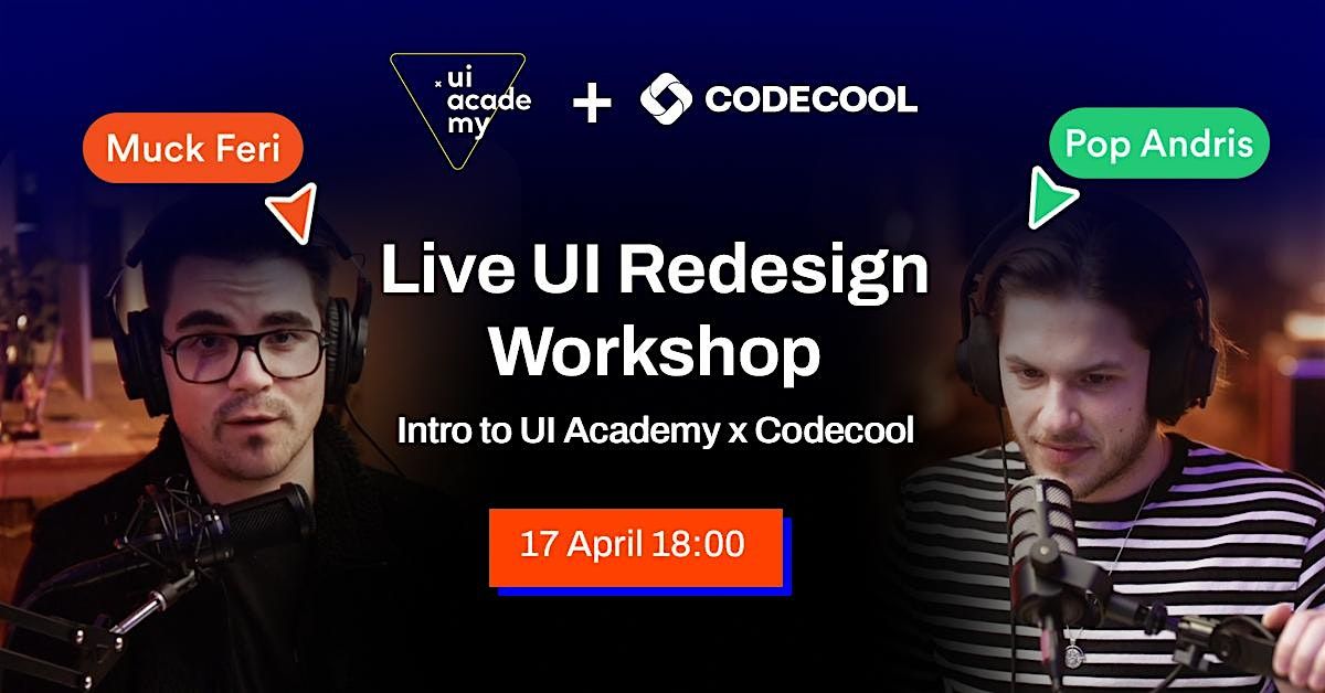 Live UI Redesign Workshop, April 17 2024 | Online Event | AllEvents