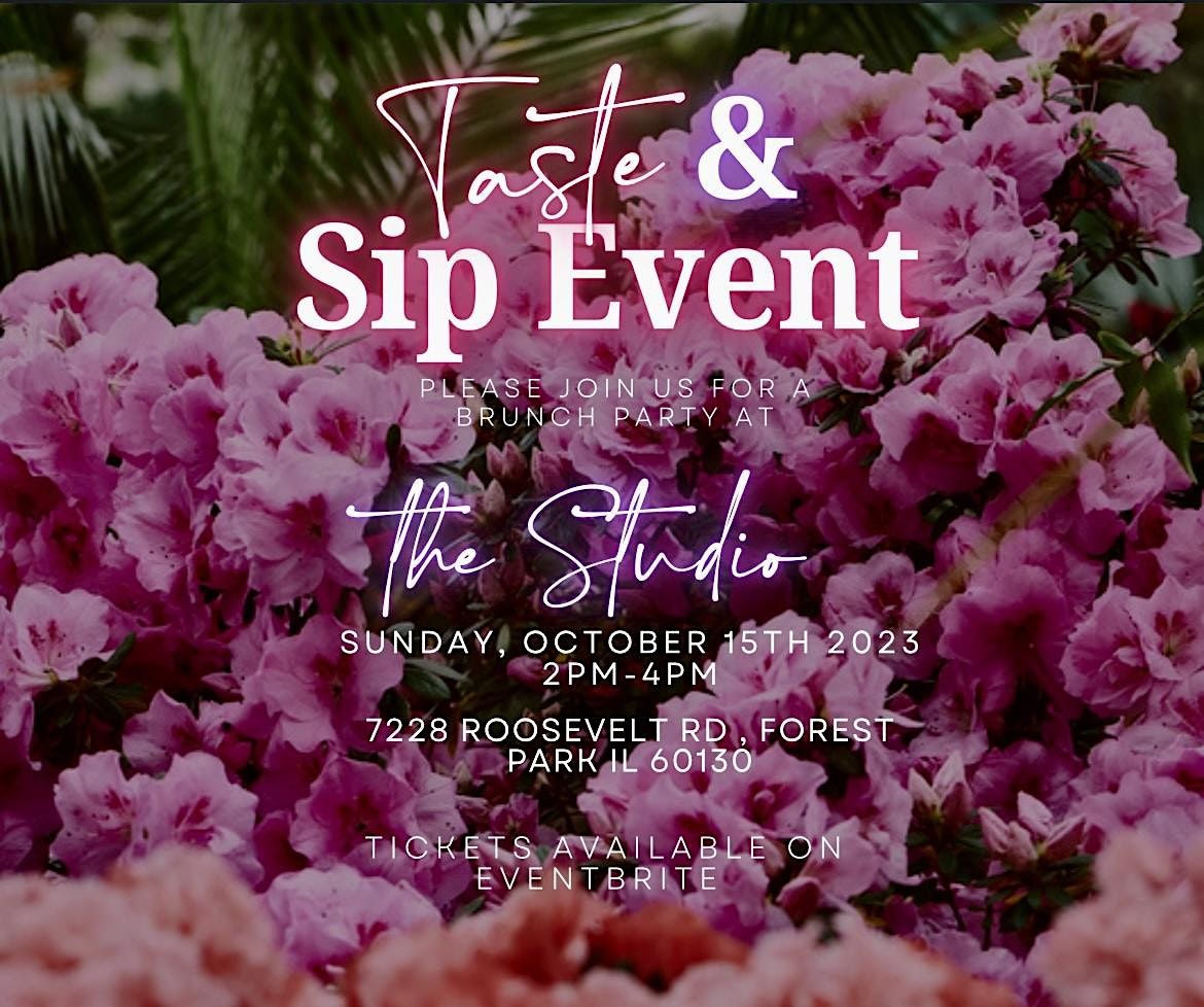 Taste & Sip Event, 7228 Roosevelt Rd, Forest Park, 15 October 2023 ...