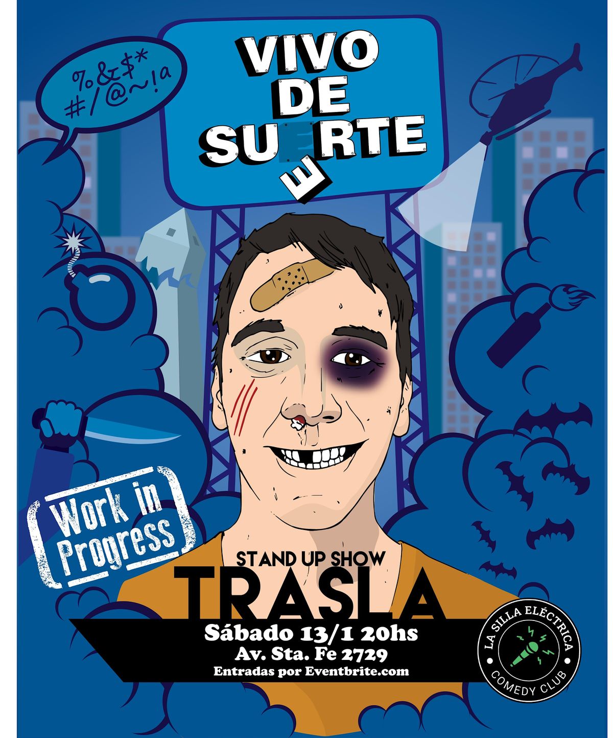 VIVO DE SUERTE | DANI TRASLA, Av. Santa Fe 2729, BGC, 13 January 2024 ...