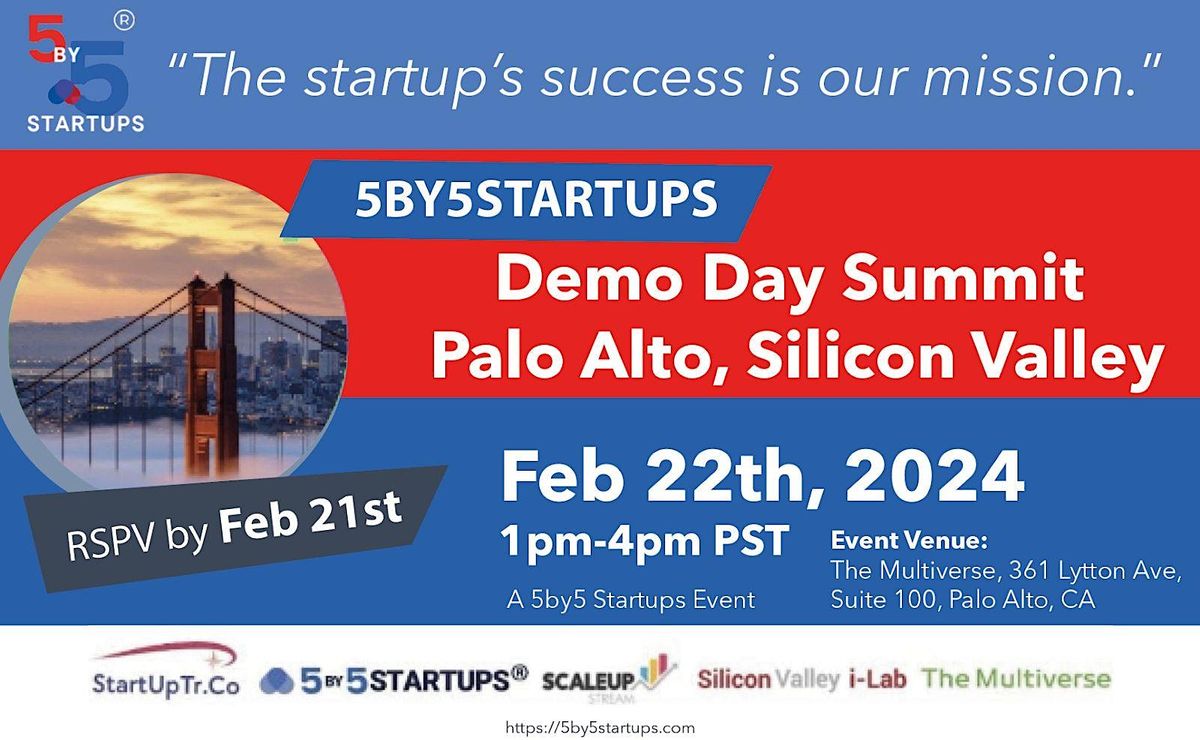 Demo Day Summit - Palo Alto, Silicon Valley, The Multiverse, Palo Alto ...