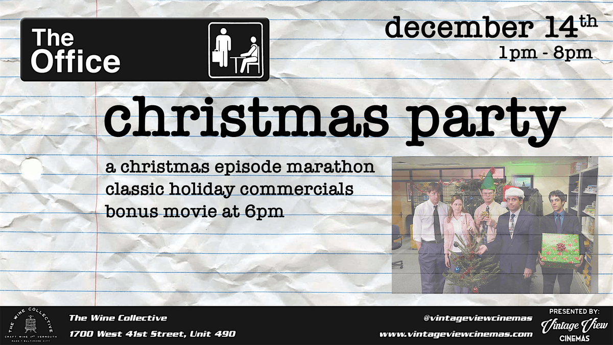 "The Office" Christmas Party, The Wine Collective, Baltimore, 14 ...