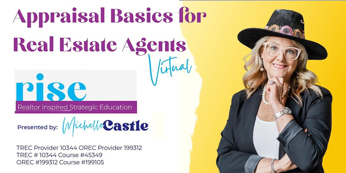 Appraisal Basics for Real Estate Agents, 10 April 2024 | AllEvents ...