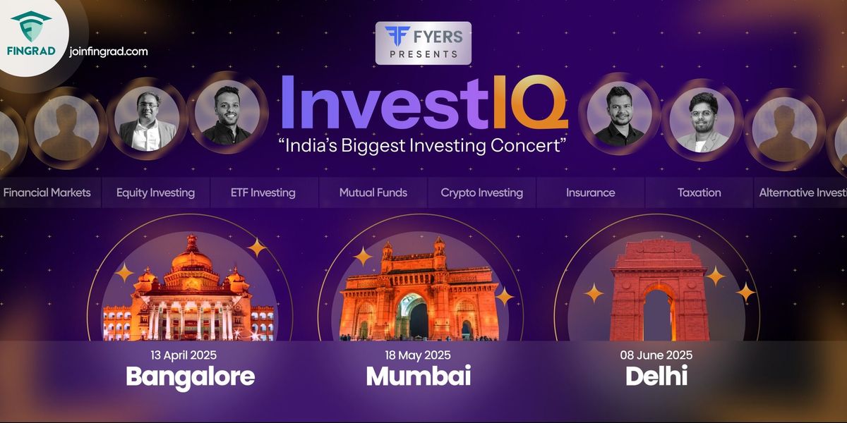 InvestIQ : Indias Biggest Investing Concert, Audi 2, Bharat Mandapam, Delhi, New Delhi, 8 June ...