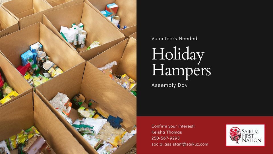 Holiday Hampers Assembly, Saik'uz First Nation, Williams Lake, 12 ...