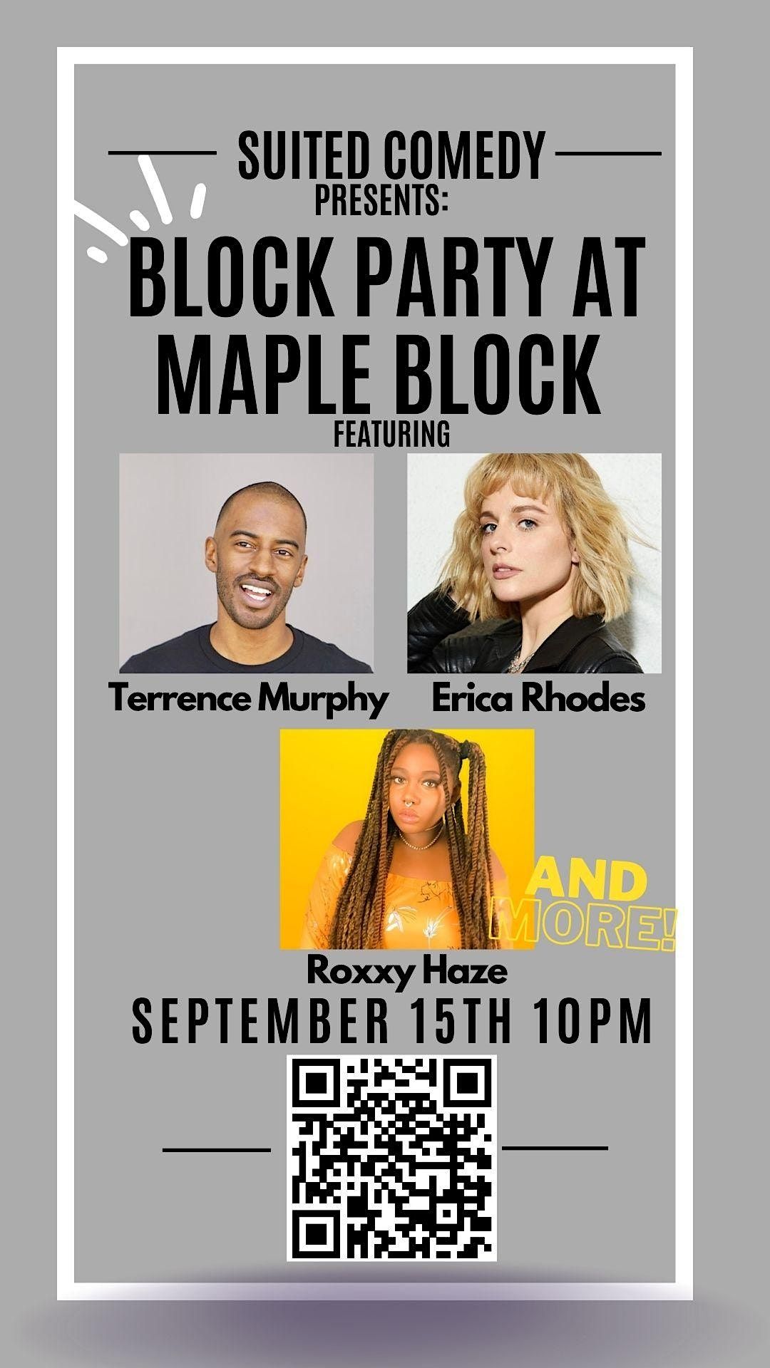 Suited Comedy: Block Party at Maple Block, Maple Block Meat Co., Culver City, 19 January to 20 ...