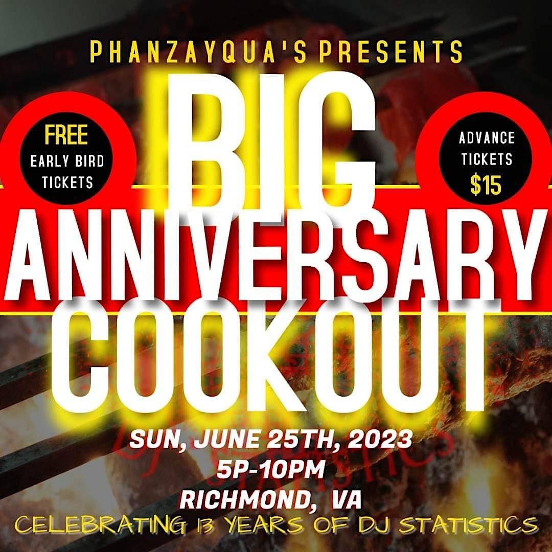 Big Anniversary Cookout Celebrating 13 Years of DJ STATISTICS, 25 June ...