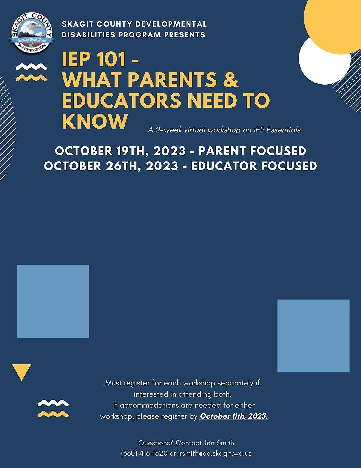 2023 IEP 101 Workshop - Week 1, October 19 2023 | Online Event ...