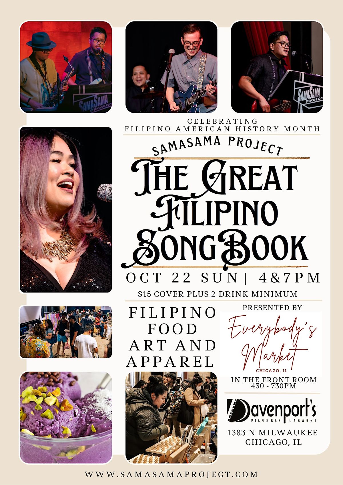 SamaSama Project The Great Filipino Songbook, Davenport's Piano Bar and ...
