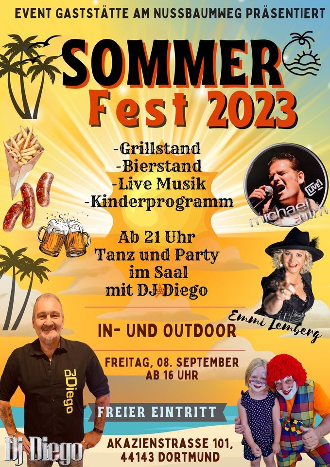 Sommerfest 2023, Event Gaststätte Am Nussbaumweg, Dortmund, September 8 2023 | AllEvents.in