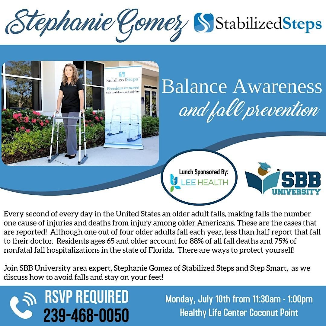SBBU: Balance Awareness and Fall Prevention, Lee Health Healthy Life ...