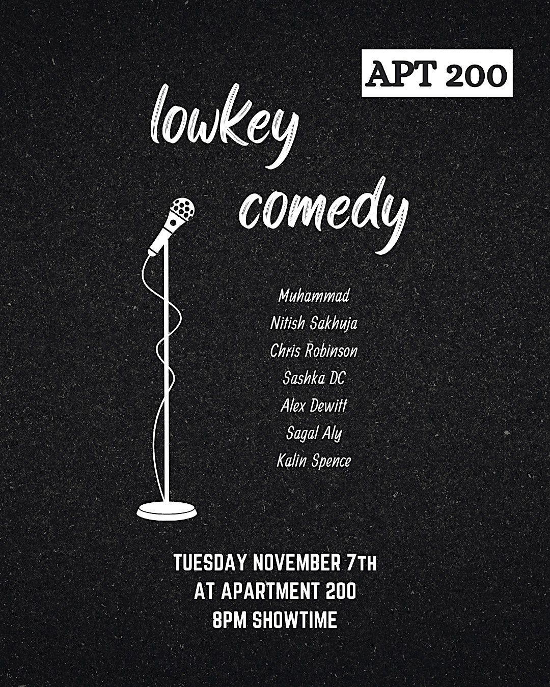 Lowkey Comedy @ Apt 200, Apt 200, Toronto, 17 January 2024 | AllEvents.in