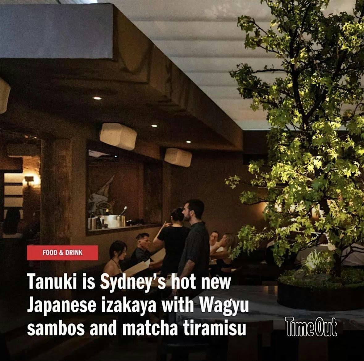 LUX MEETS DOUBLE BAY DINNER EVENT, Tanuki Restaurant Sydney, Double Bay ...
