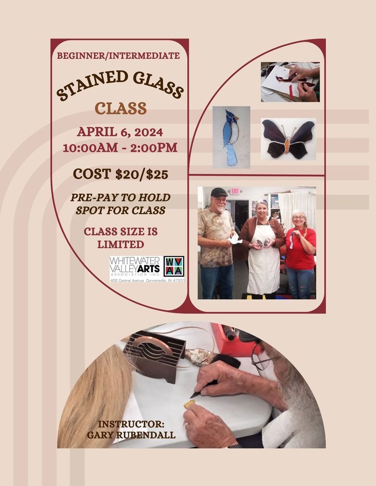 Beginner/Intermediate Stained Glass Class- This Class is FULL ...