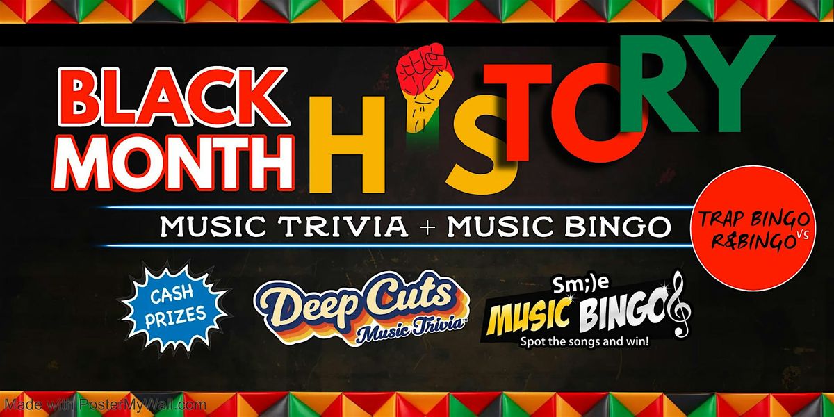 Black History Month: Music Bingo + Music Trivia, Starlight Lounge ...