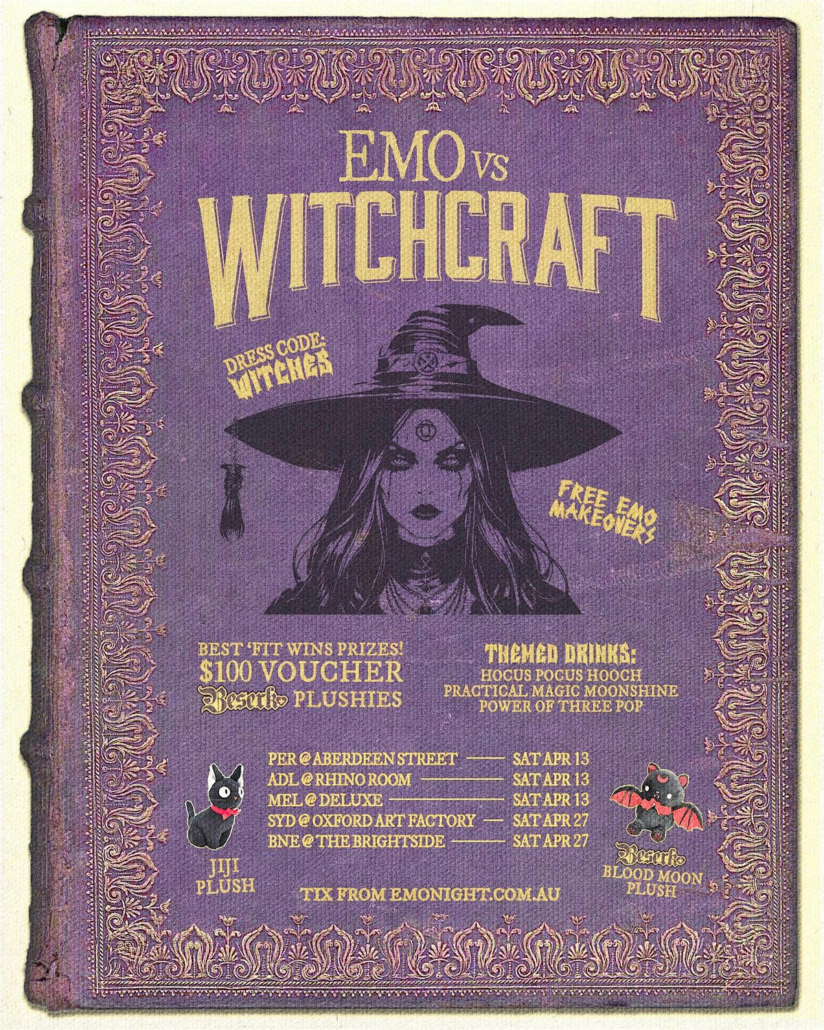Emo VS Witchcraft - Emo Night Perth - April, unit 1/3 Aberdeen St ...
