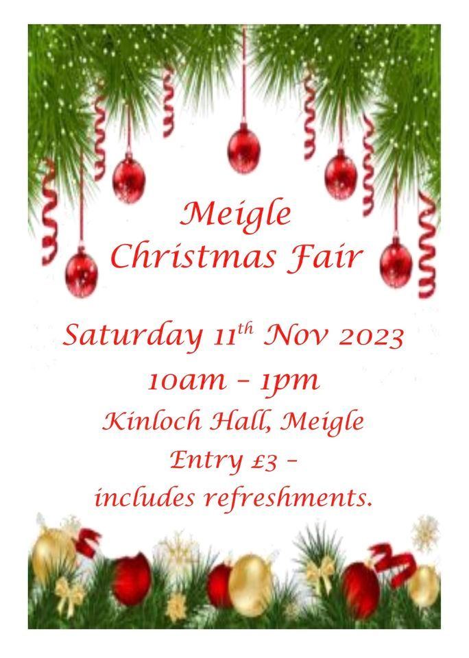 Meigle Christmas Fair, Kinloch Memorial Hall Meigle, Blairgowrie, 11 ...