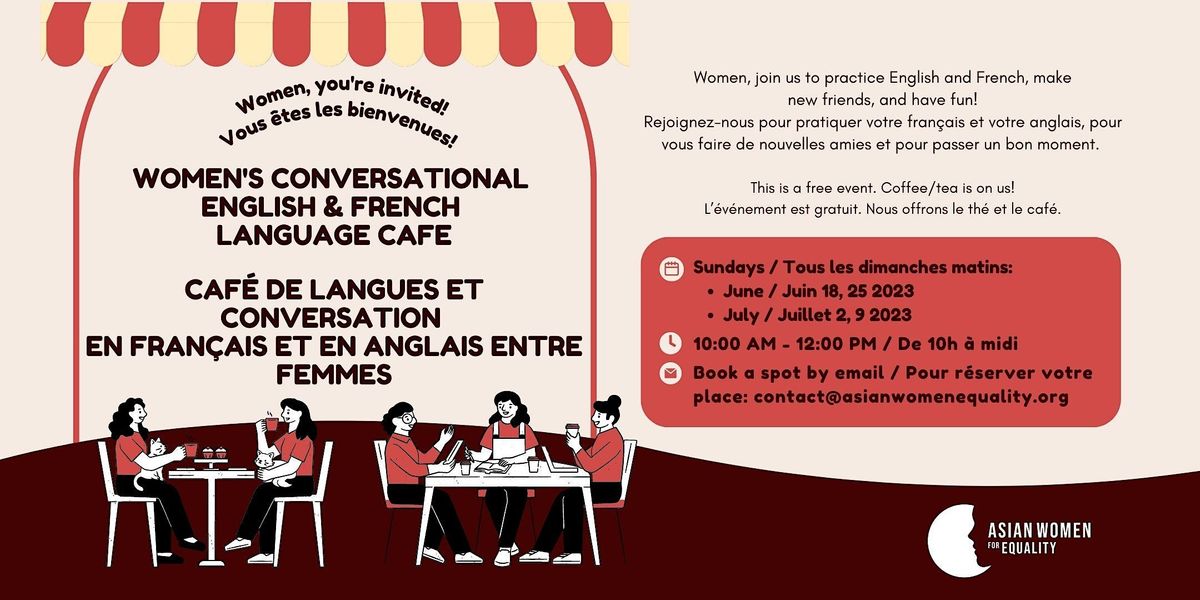 Womens English & French Conversational Language Cafe in Montreal ...