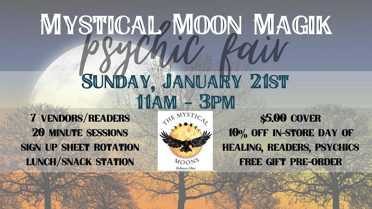 Mystical Moon Magik - psychic/reader fair, The Mystical Moons, Defiance ...