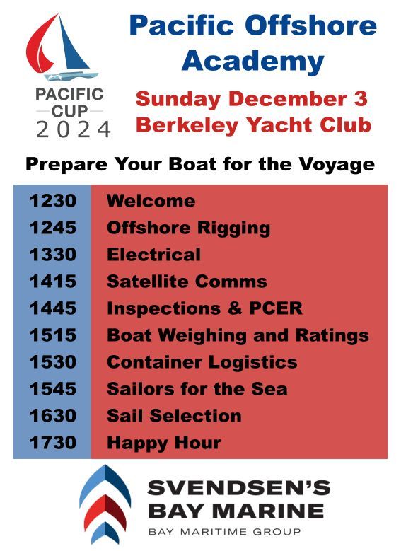 POA #1, Berkeley Yacht Club, 3 December 2023 | AllEvents.in