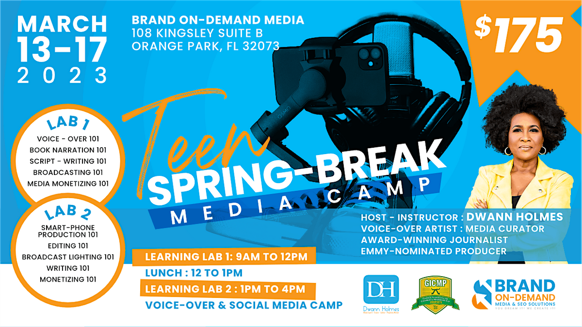 JACKSONVILLE TEEN SPRING BREAK MEDIA CAMPP, 108 Kingsley Ave, Orange ...