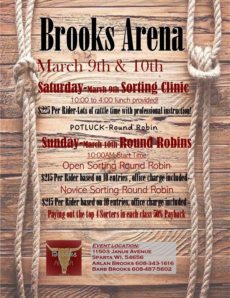 Sorting Round Robin X 2 , Brooks Arena, Sparta, 10 March 2024 | AllEvents