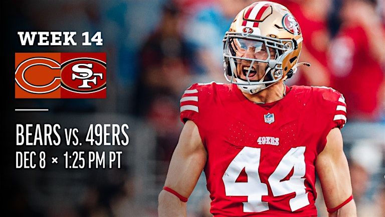 49ers vs BEARS BUS R/T FROM NORTH BEACH IN SF TO LEVIS STADIUM 12/08/24 ...