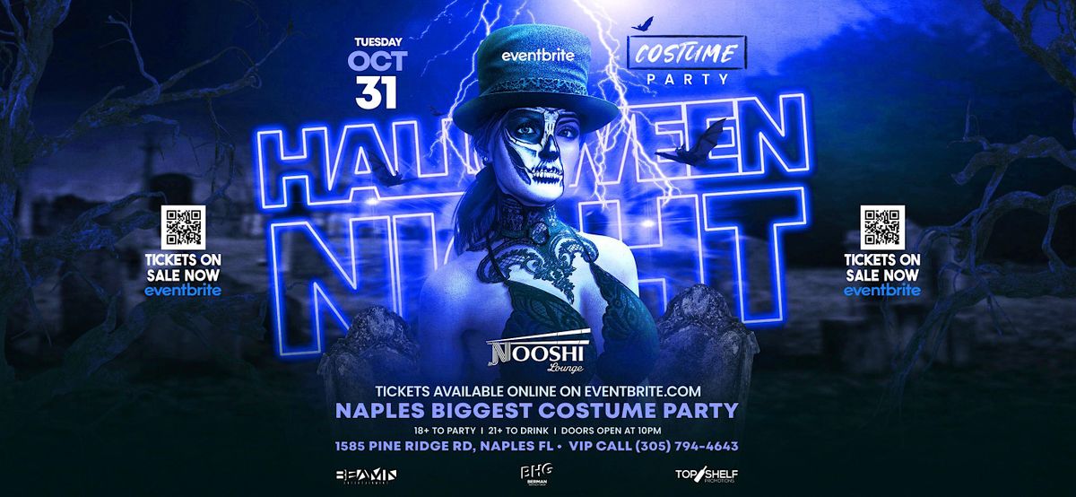 Halloween Night • Tuesday Oct 31st • Costume Party • Nooshi Lounge ...