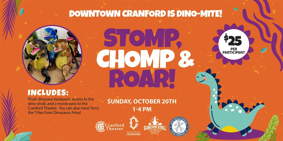 Stomp, Chomp & Roar - Downtown Cranford is Dino-mite, Eastman Clock ...