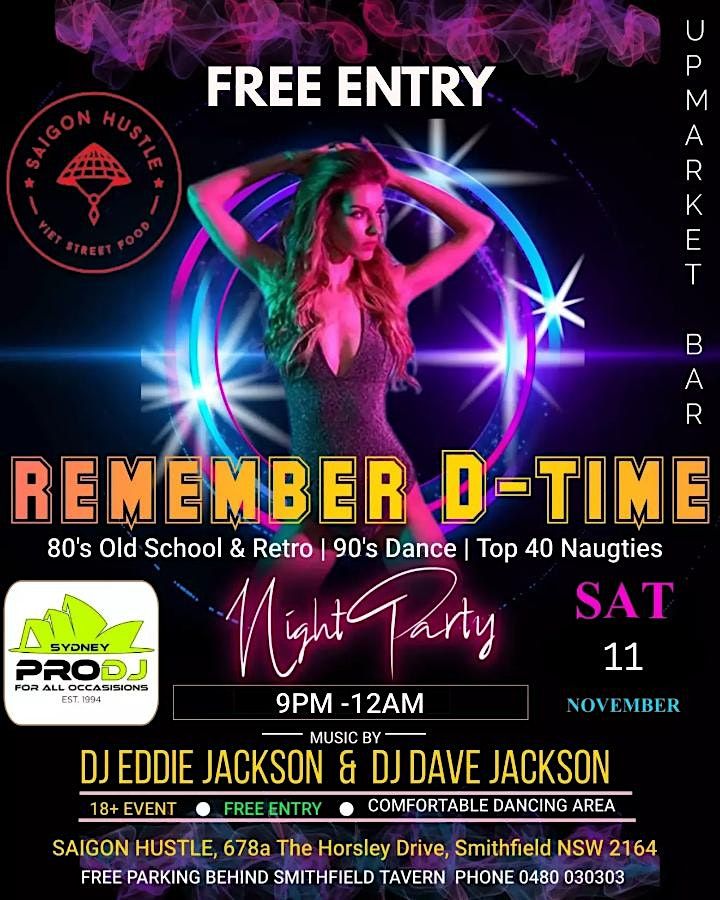 Free Entry 80s Ol Skool & Retro, 90s Dance & Top 40 Naughties Party ...