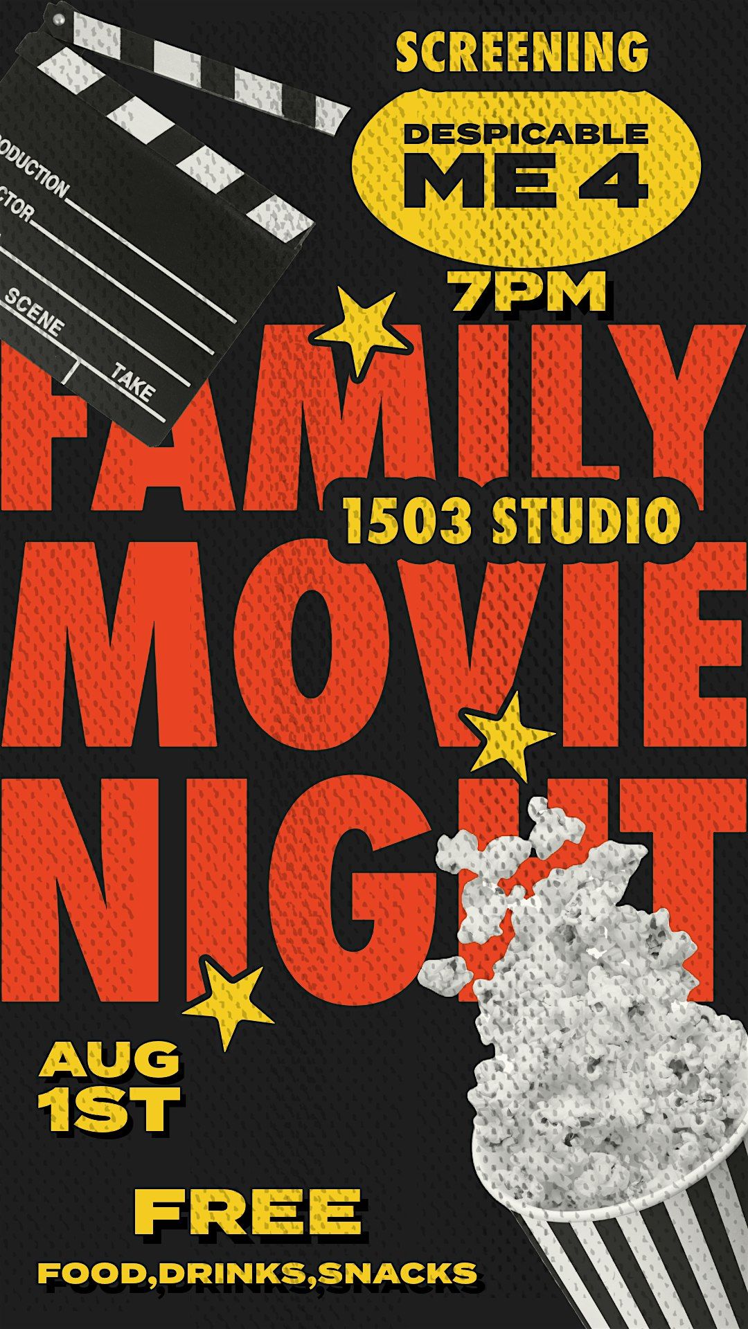 Family movie night, 113 W Santa Fe Ave, Fullerton, 1 August 2024 ...