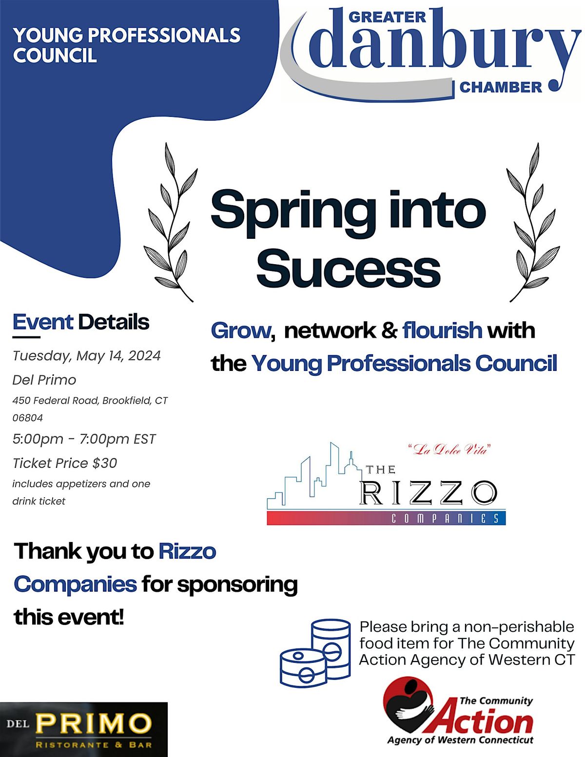 Greater Danbury Chamber Spring Into Success, Del Primo Ristorante & Bar ...