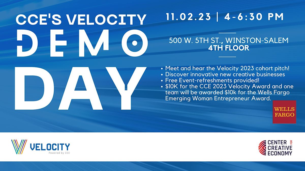 Velocity DEMO Day 2023, Winston Starts, Winston-Salem, 2 November 2023 ...