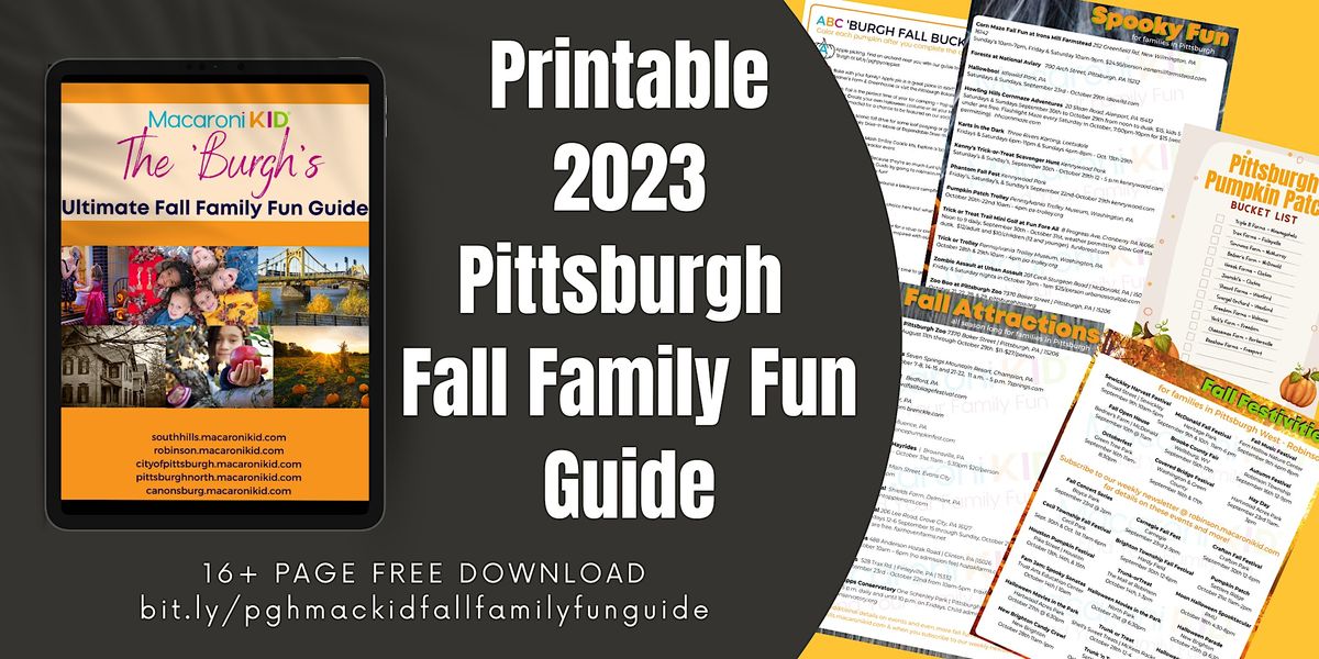 Pittsburgh Fall Festival & Fair Printable Guide, October 1 2023 ...