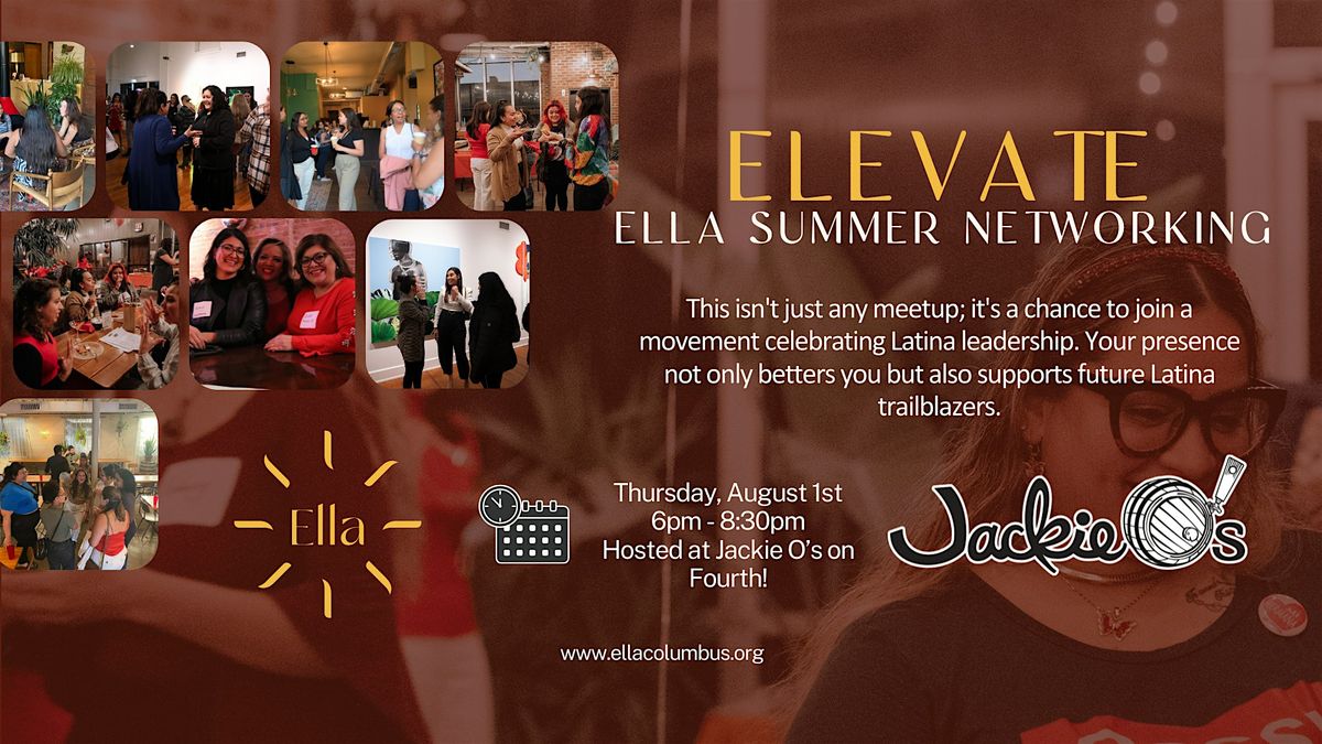 ELLA Summer Networking Event, Jackie O's On Fourth, Columbus, 1 August ...