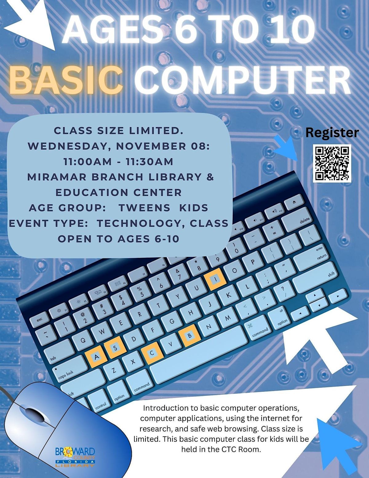 Basic Computer Class, Miramar Library, 8 November 2023 | AllEvents.in